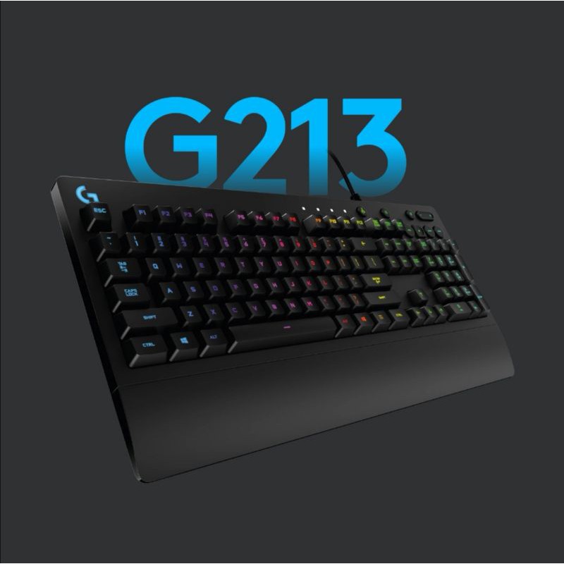 New Logitech G213 RGB Gaming Keyboard LightSync แป้นพิมพ์ไทยอังกฤษ พร้อมด้วยไฟ RGB - รับประกัน 2 ...