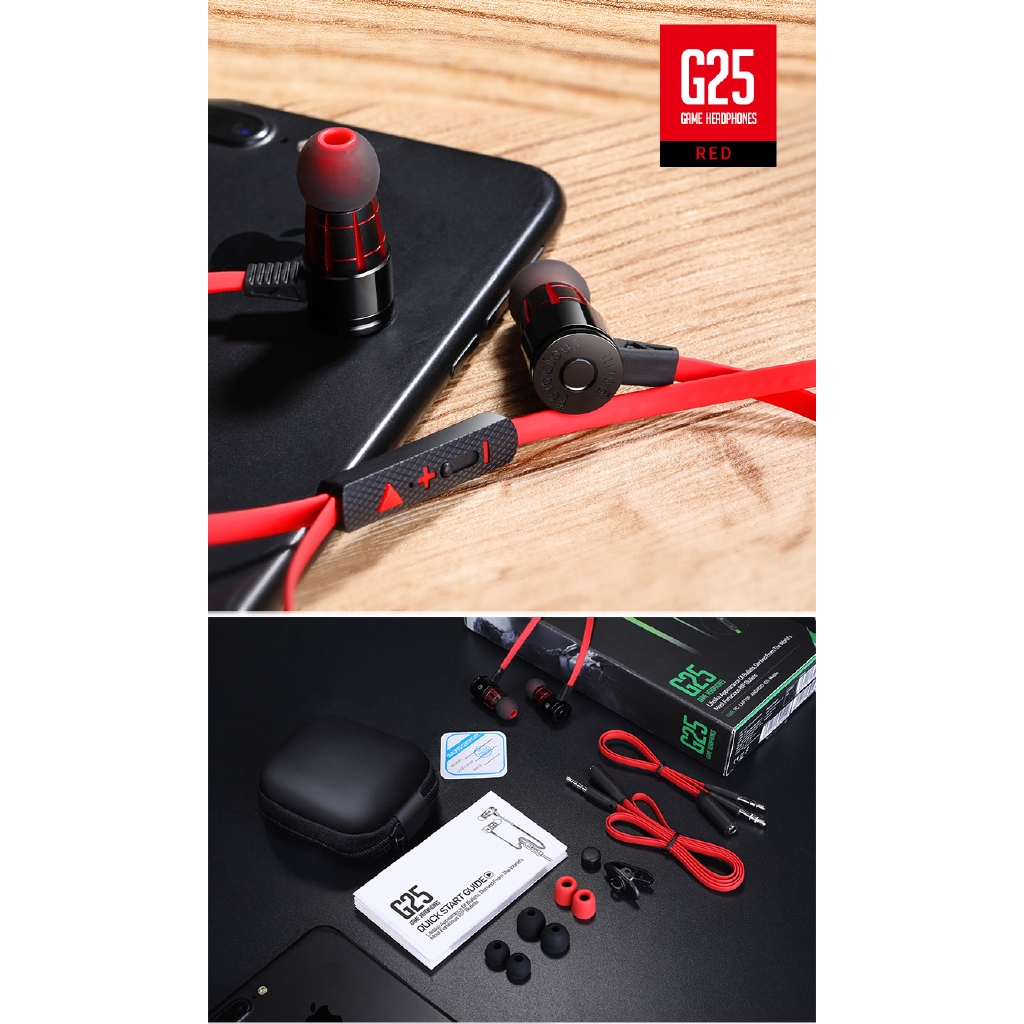 Plextone G25 ชุดหูฟังสเตอริโอเล่นเกม 3.5 มม. พร้อมไมโครโฟนแม่เหล็ก ...