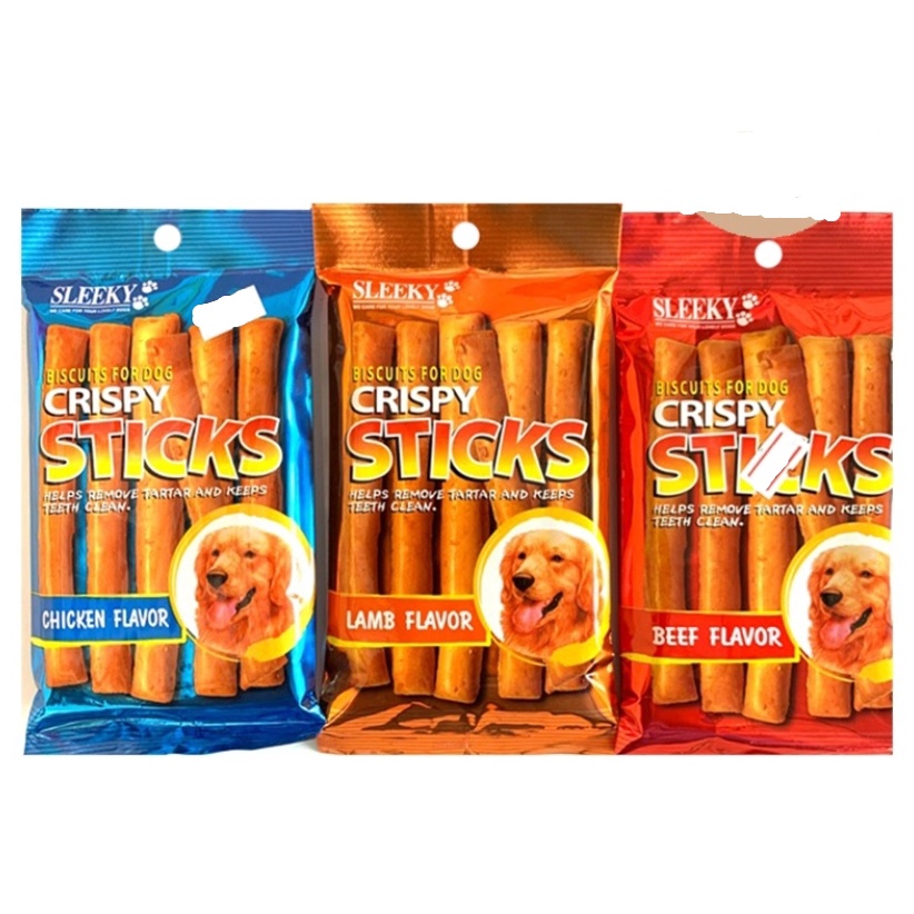 Sleeky Crispy Sticks ขนมสำหรับสุนัข ขนาด 90 กรัม | Shopee Thailand