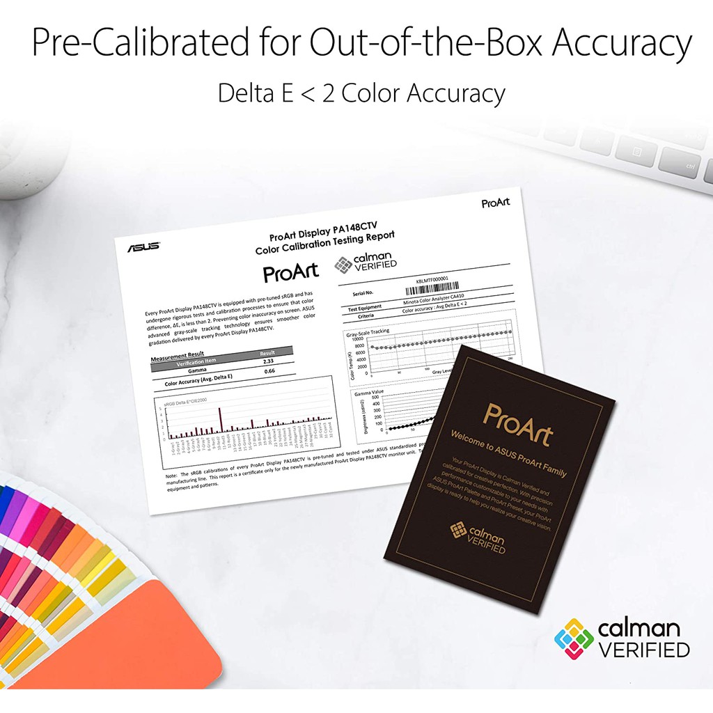 ASUS ProArt 14” 1080P Portable Touchscreen Monitor (PA148CTV), IPS, 100 ...