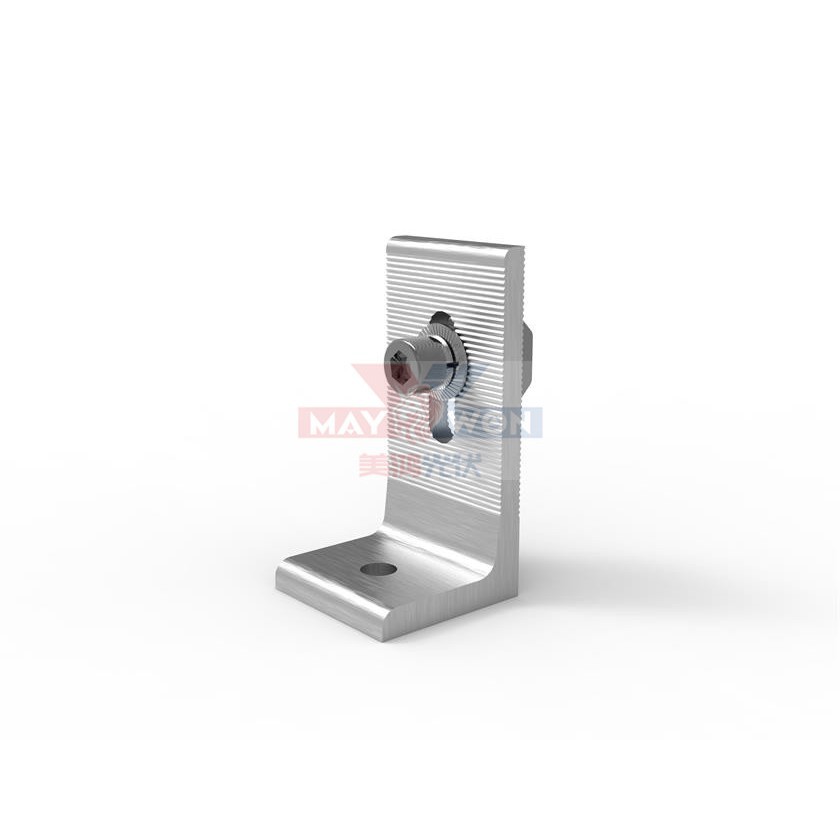 L feet หรือ L Bracket ยึดรางโซล่าร์เซลล์กับหลังคาเมทัลชีท 1 แพ็คมี 3 ...