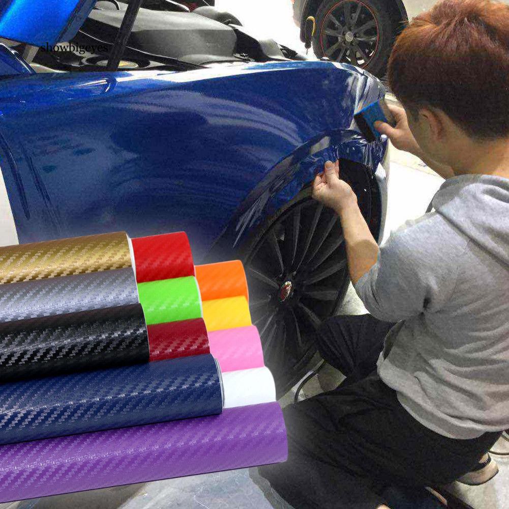 SGE_3D Carbon Fiber Car Vehicle Body Change Color Decoration Film ...