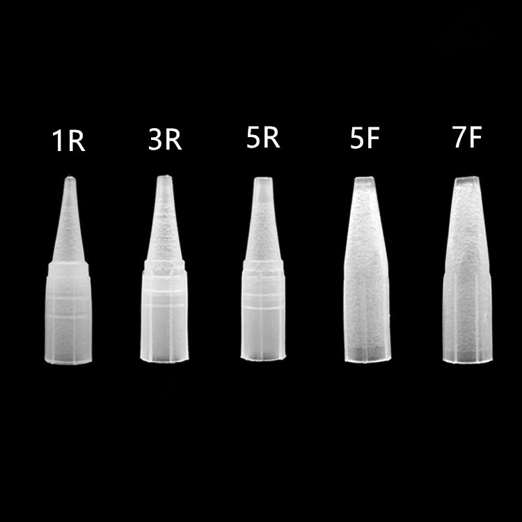 100Pcs Tattoo Needle Caps Plastic Disposable Tips for Permanent Makeup ...