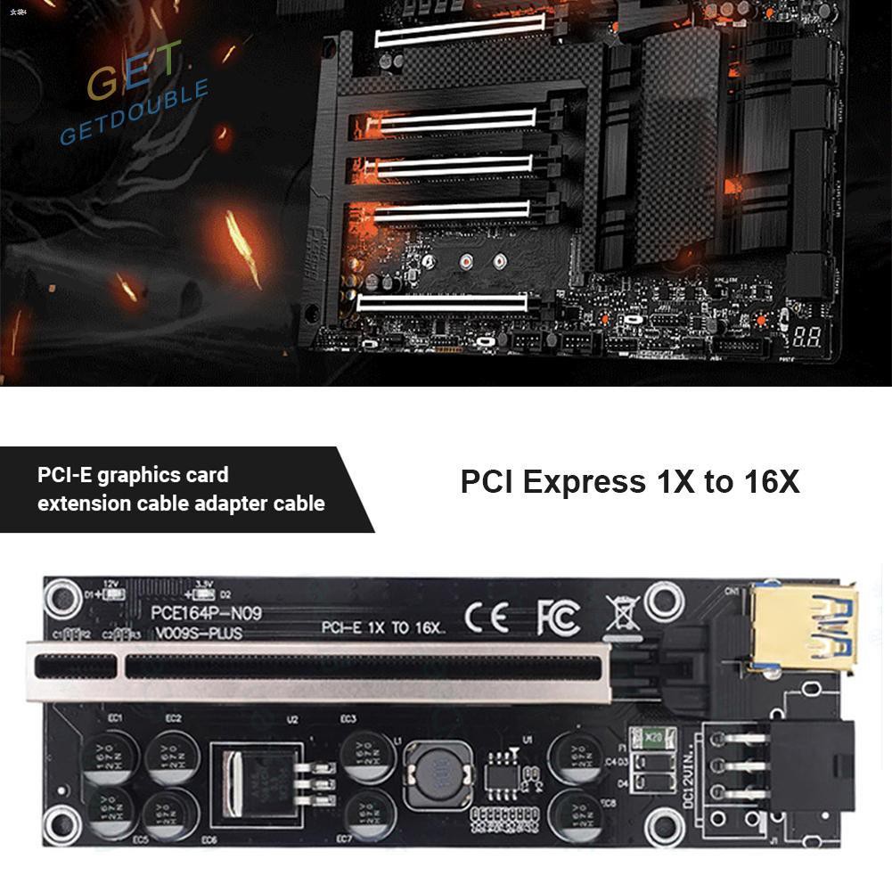 Getdouble2 Ver 009S Plus Pcie Riser Pci Express 1X To 16X อะแดปเตอร์ ...