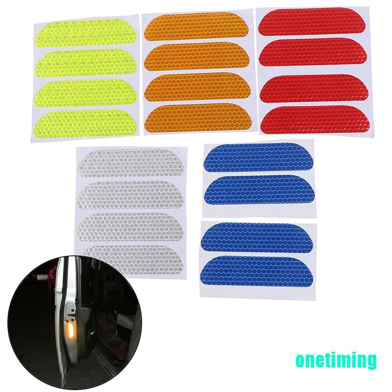 Otth 4Pcs Universal Car Door Open Sticker Reflective Tape Safety ...