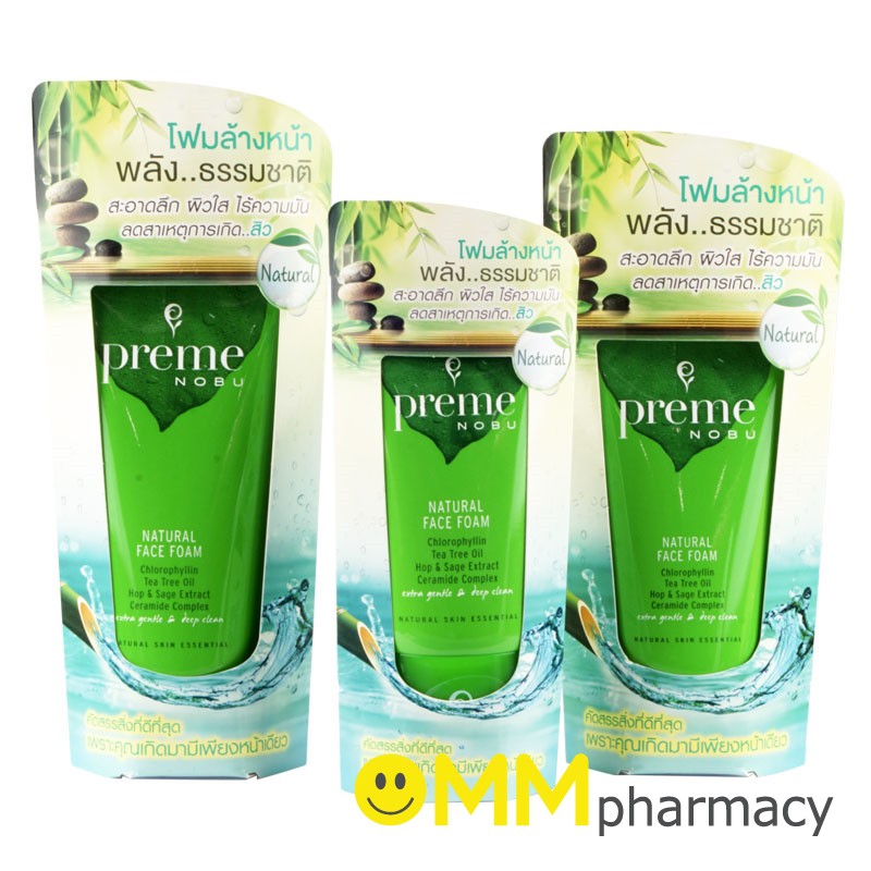 Preme Nobu Natural Face foam 30 g./ 50 g./ 100 g. พรีม โนบุ เนเชอรัล ...