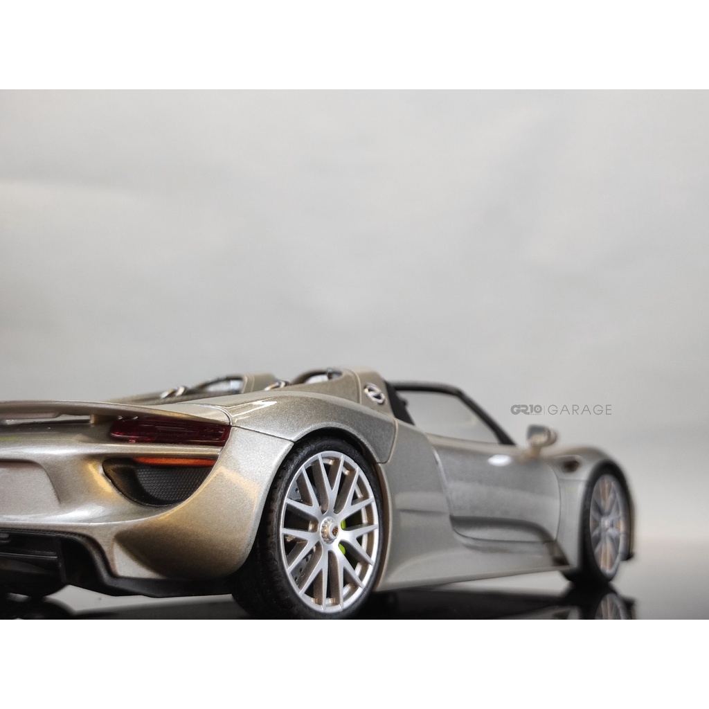 PORSCHE 918 SPYDER (Convertible) (welly) Silver Gray Color - gr_garage ...