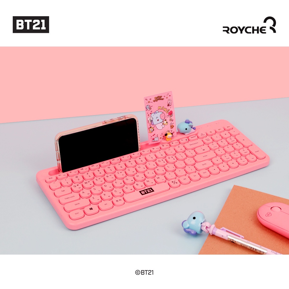 {new}[BT21] ★BT21 Little Buddy Baby Wireless Bluetooth Keyboard Multi Pairing★ BTS BT21 OFFICIAL ...