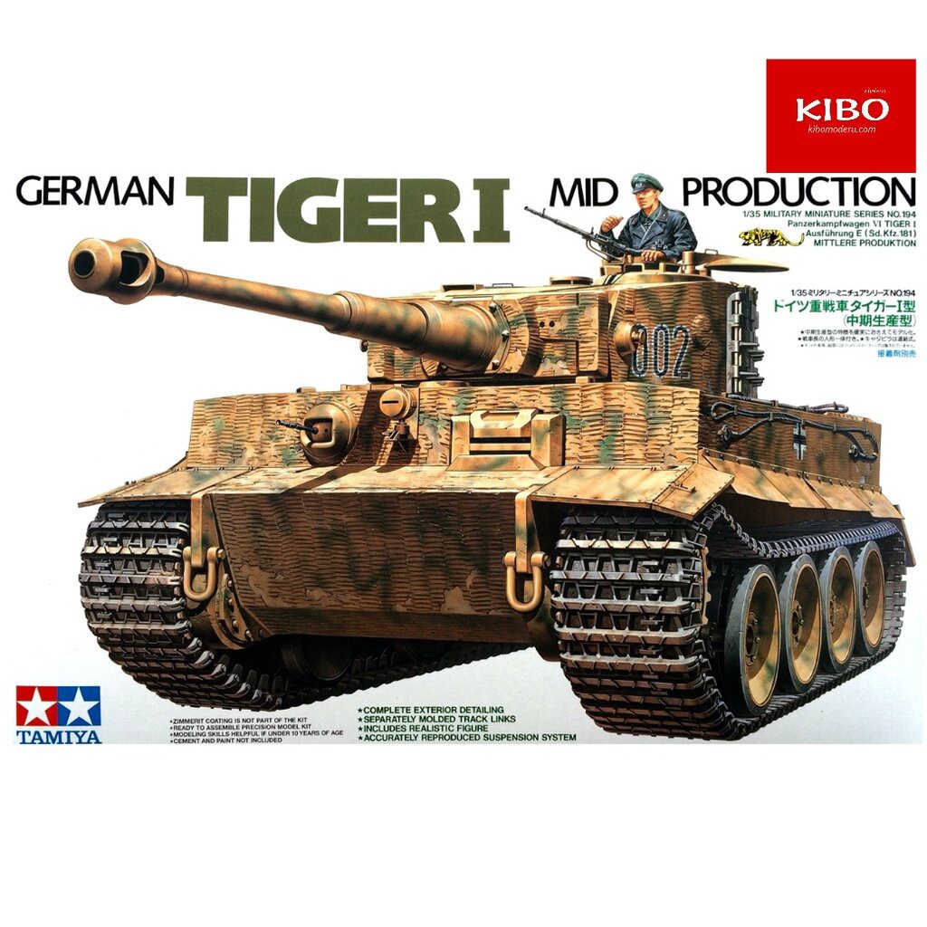 โมเดลประกอบ รถถังทามิย่า German Tiger I Mid Production 135 - kibomoderu ...