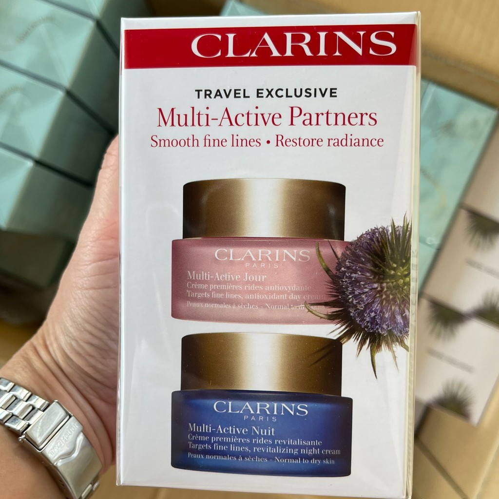 บำรุงผิว CLARINS Travel Exclusive Multi Active Partners 50mlx2 - znbtjb78p0 - ThaiPick