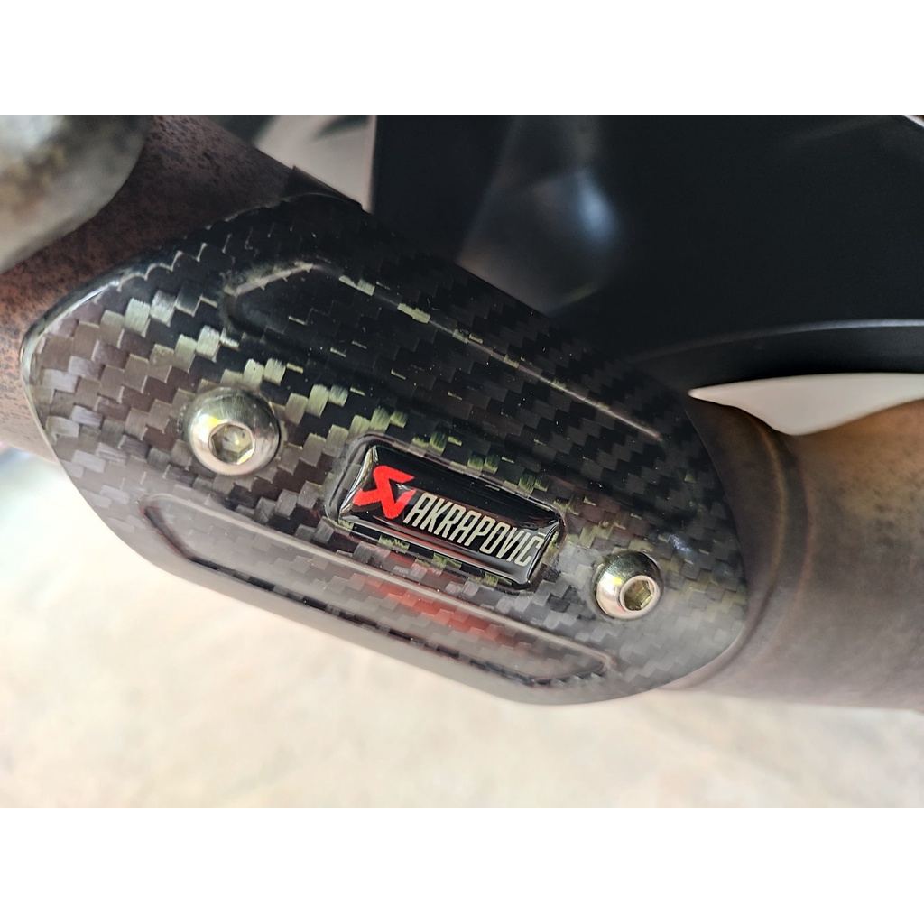 สติ๊กเกอร์ การ์ดท่อไอเสีย คาร์บอน 3D Resin Exhaust Guard 3D Sticker ...