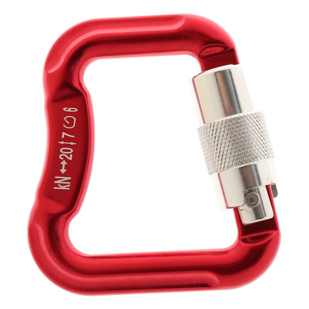 20KN Aluminum Alloy Self Locking Carabiner For Paragliding Harness ...