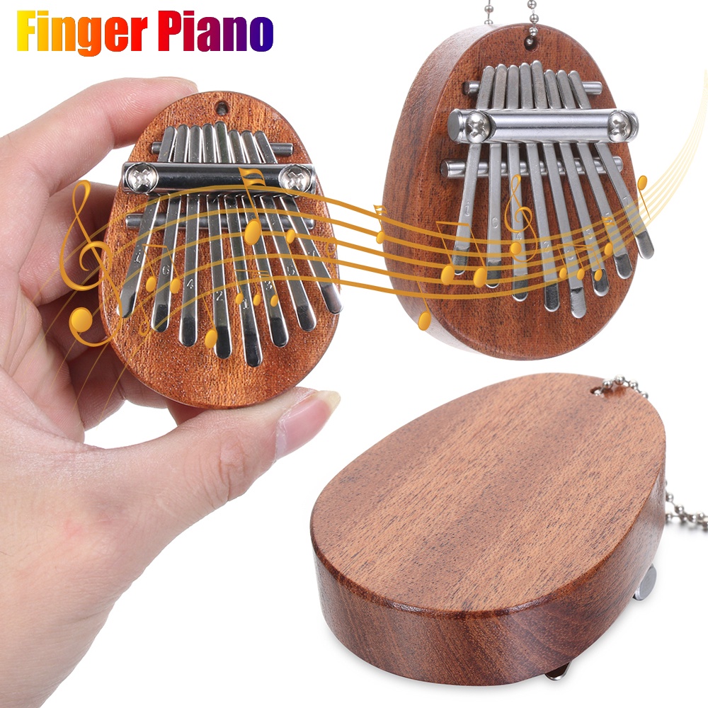 8 Key Mini Kalimba Exquisite Finger Thumb Piano Marimba Musical Good ...