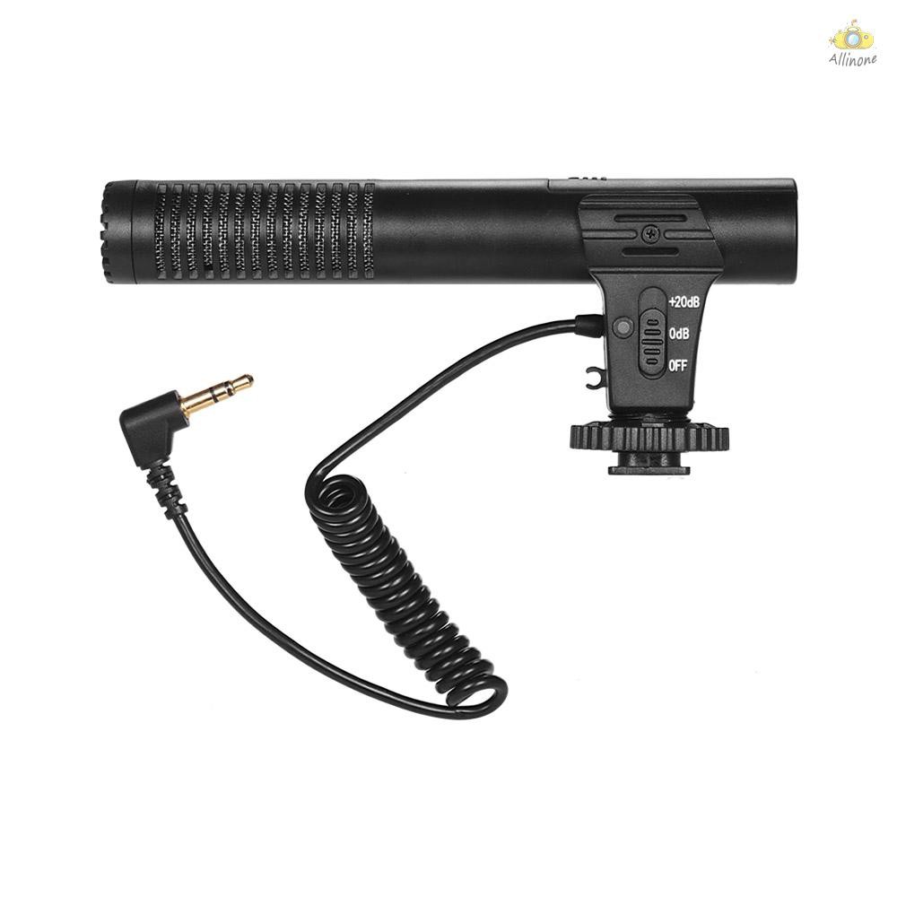 Camera Video Recording Microphone Super-Cardioid Pickup Mini Mic for ...