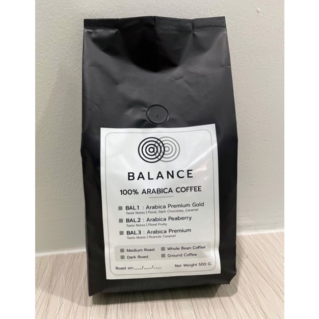 Balance Rosted Coffee Beans เมล็ดกาแฟอาราบิก้าแท้100 1กก ...
