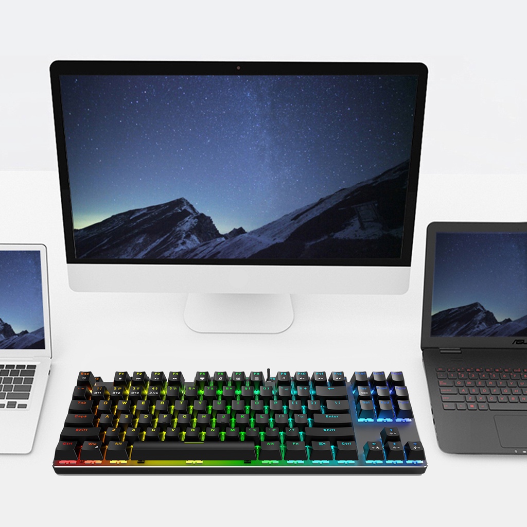 Gaming Mechanical Bluetooth Keyboard Wireless keyboard with Bluetooth2 ...