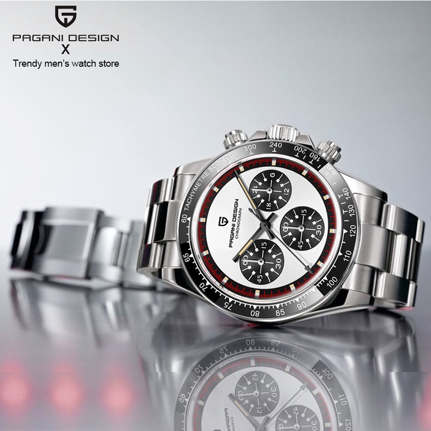 PAGANI DESIGN 2022 New Men39s Watches Luxury Quartz Wristwatch for men Retro sports Chronograph ...