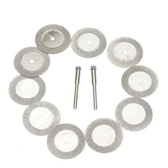 10pcs 16mm Diamond Cut Off Disc Wheel Rotary Cutting Tools With Two ...