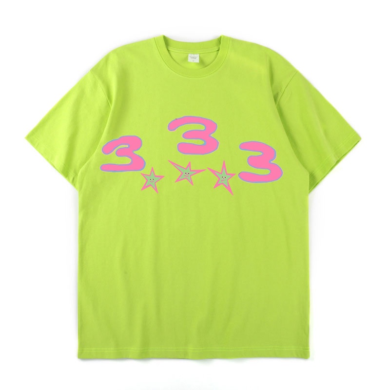 เสื้อยืดแขนสั้น พิมพ์ลายกราฟฟิค Swedish Rapper Bladee 333 ทรงหลวม โอ ...