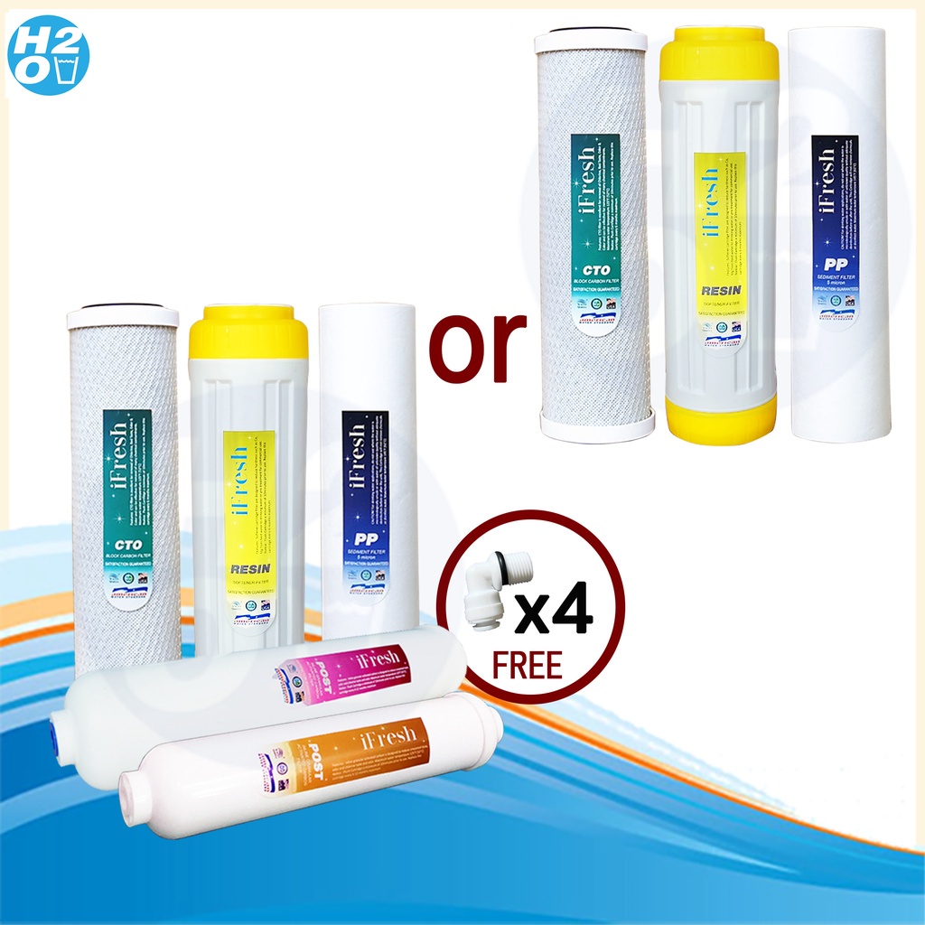 iFresh ไส้กรองน้ำ 3-5 ขั้นตอน 10 นิ้ว ได้3-5 ชิ้น สำหรับเครื่องกรองน้ำ ...