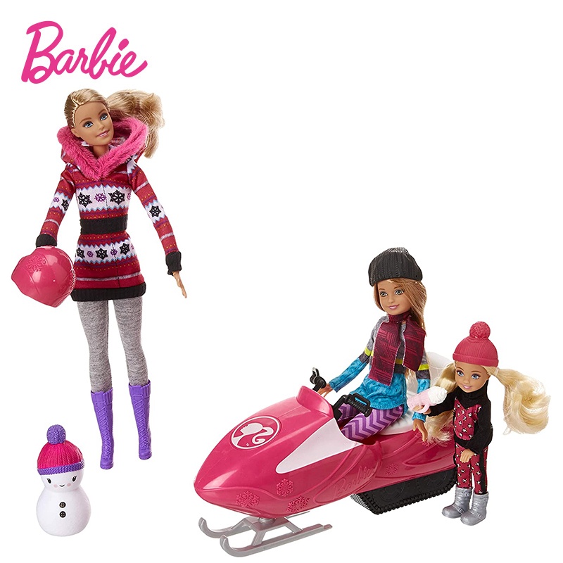BBarbie Original Winter Ski Sisters Combo Doll Toy Fun Snow Sports with ...