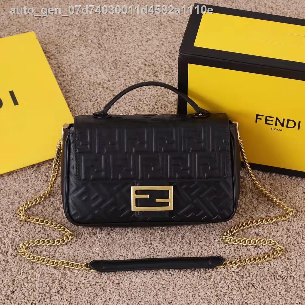 Ready to Ship Authentic Original 100 Fendi New FF Portable Baguette ...
