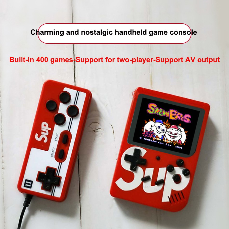เกมคอนโซล：Double Game Console SU Retro Classic 400 Games Handheld Mario ...