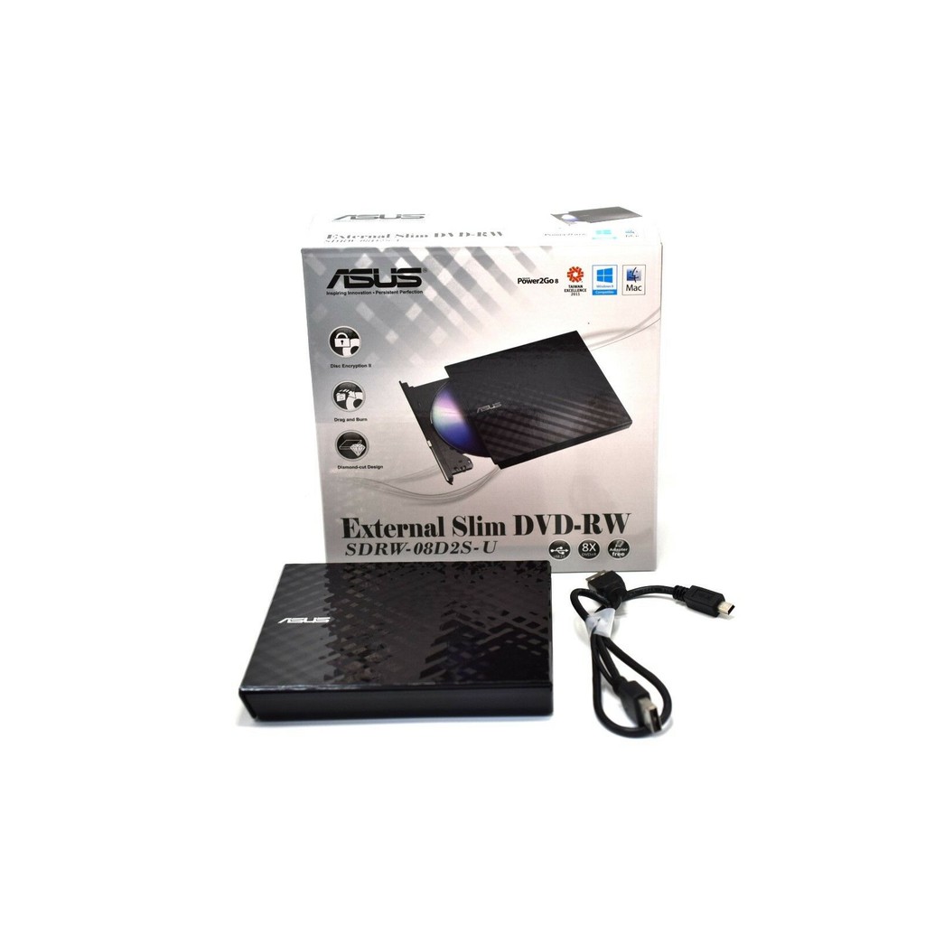 ASUS ODD Optical Drive External DVD-RW EXTERNAL SLIM 8X SDRW-08D2S ...
