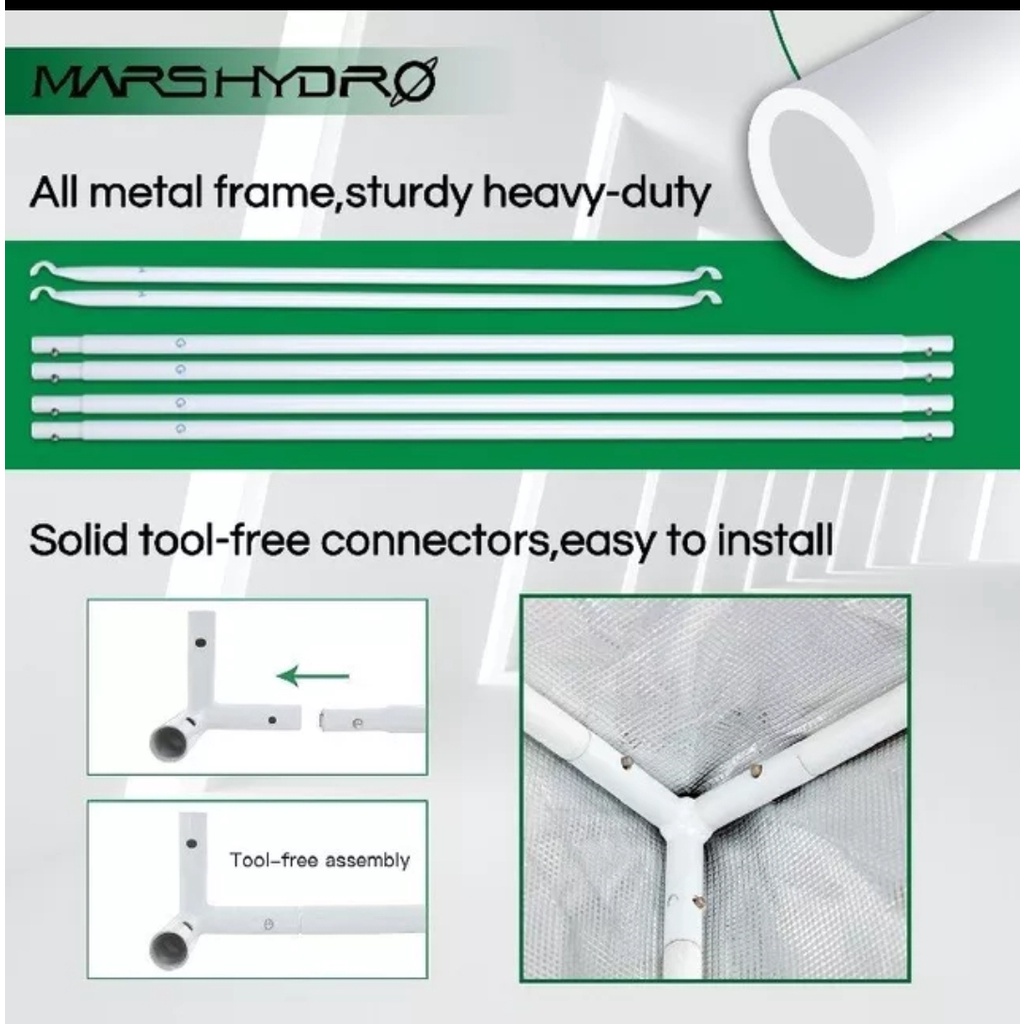 พร้อมส่ง Mars Hydro Growing Tent ขนาด 150X150X200cm (5X5ft) เต็นท์ปลูก ...