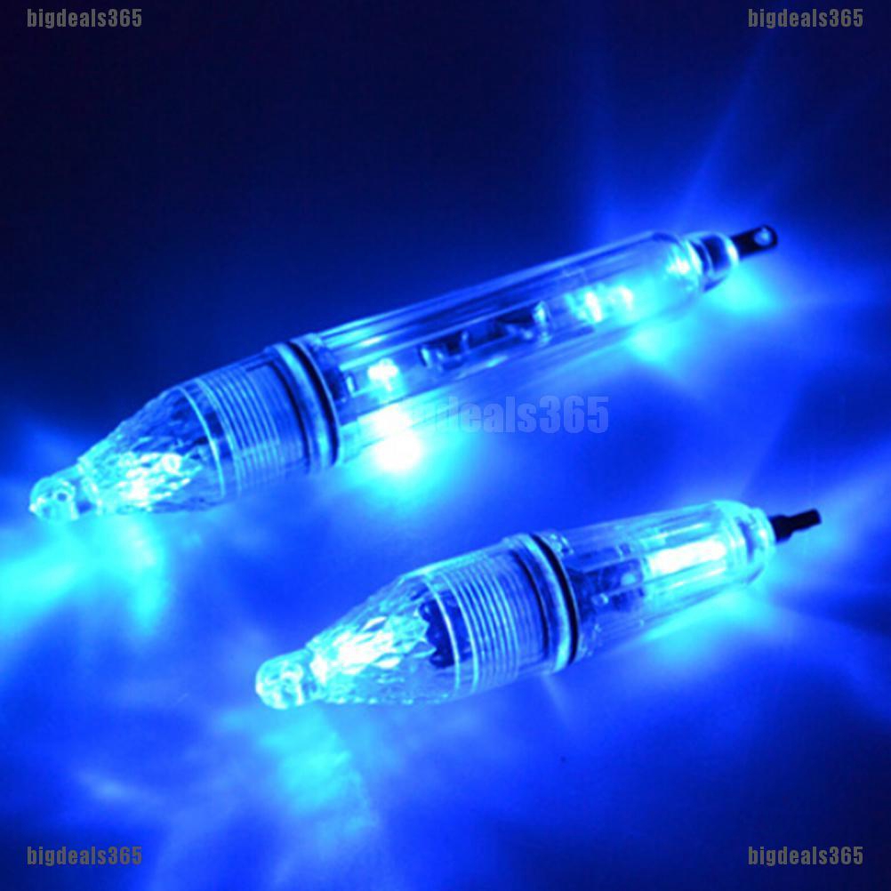 peril LED Mini Deep Drop Underwater Fishing Squid Bait Lure Light Blue ...