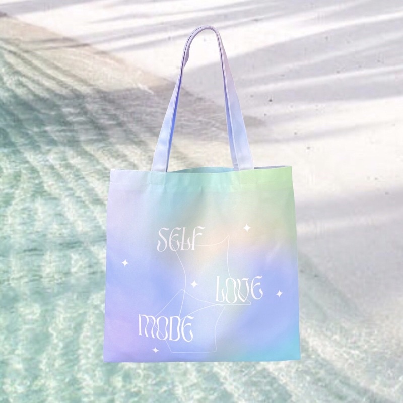 NEWvibes.brandd️Self Love Mint Tote bag️กระเป๋าผ้า vibes รุ่น ใบใหญ่ ...