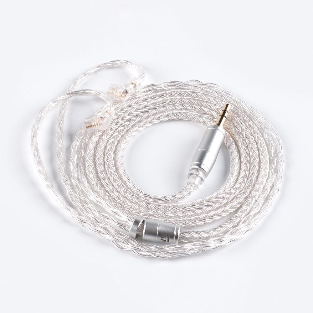 KBEAR 16 Core Upgraded Silver Plated Balanced Cable 2.5/3.5/4.4MM With MMCX/2pin/QDC Connector ...