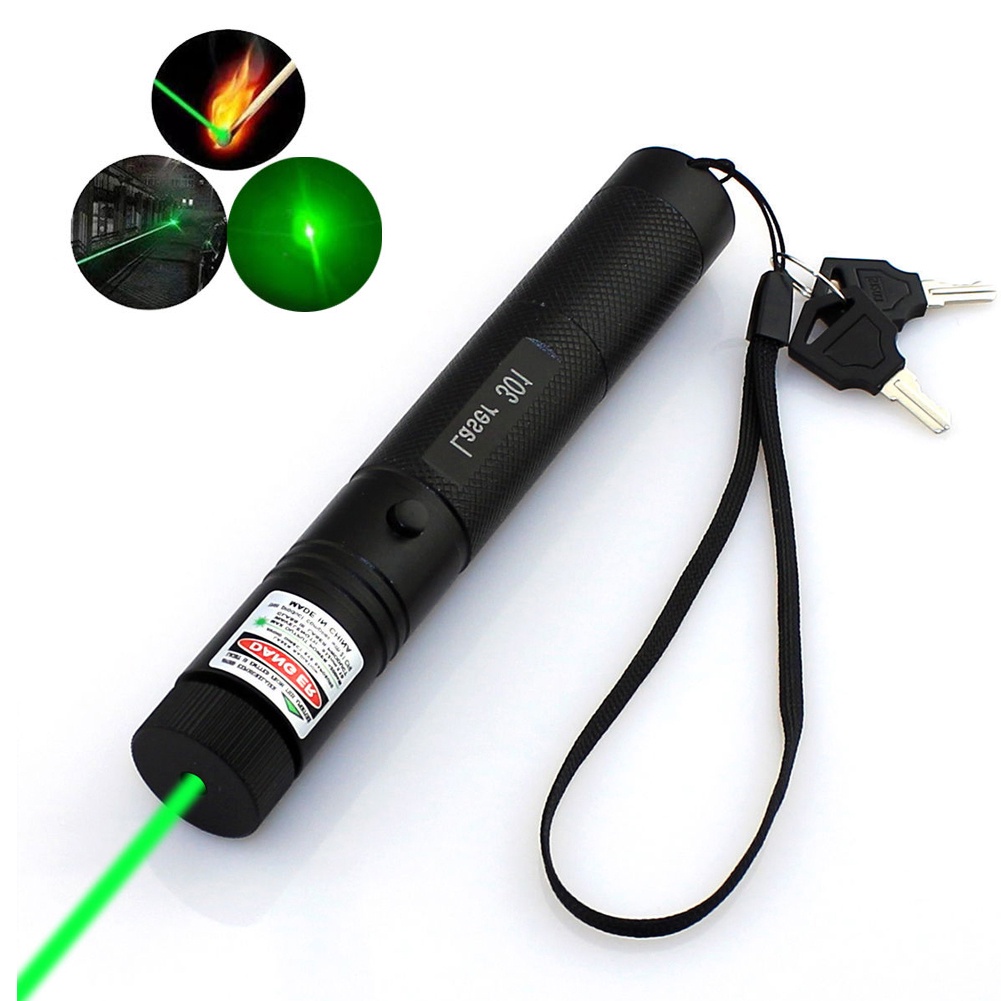 Hunting 532nm 5mw Green Laser Sight 301 Pointer High Powerful Adjustable Focus Lazer Red Lasers ...