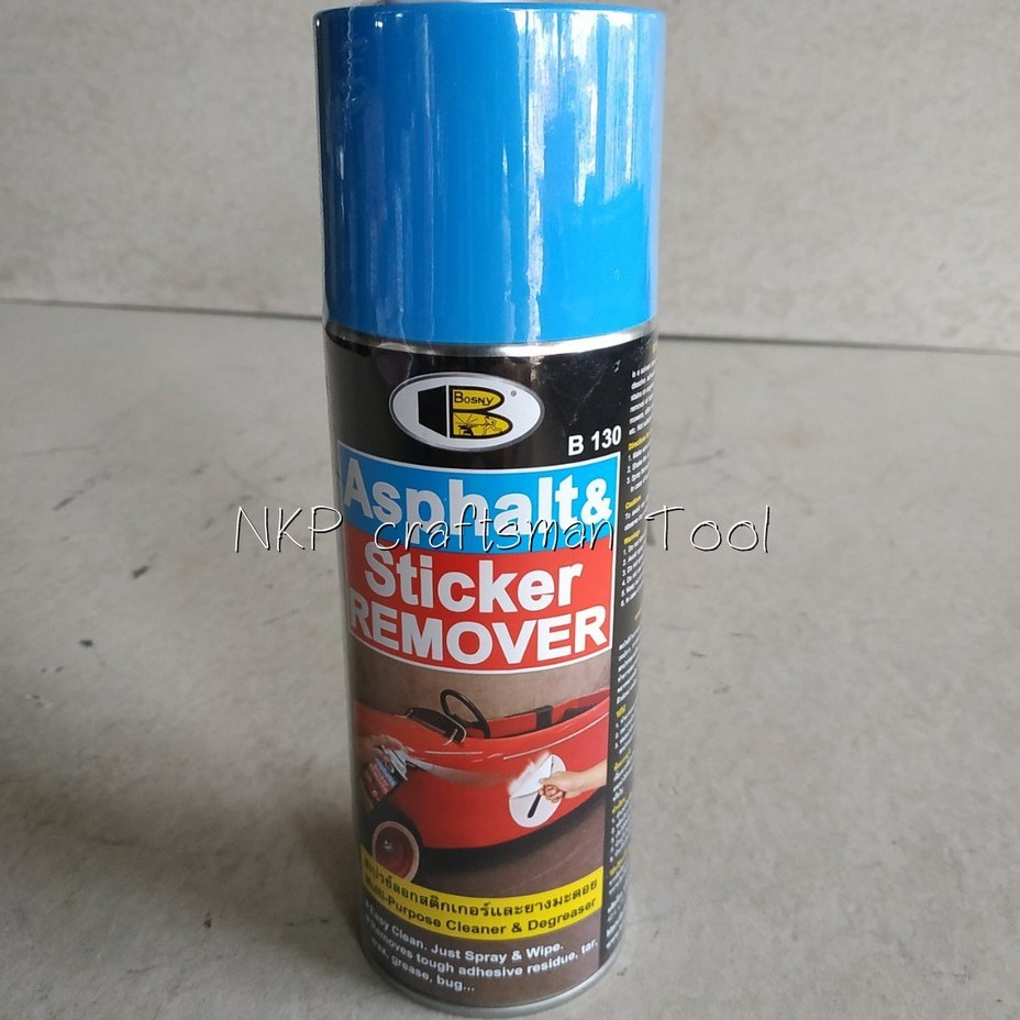 สเปรยร์ BOSNY Asphalt&Sticker Remover B130 สเปรย์ลอกกาว-สติกเกอร์ แก้ไฟ ...