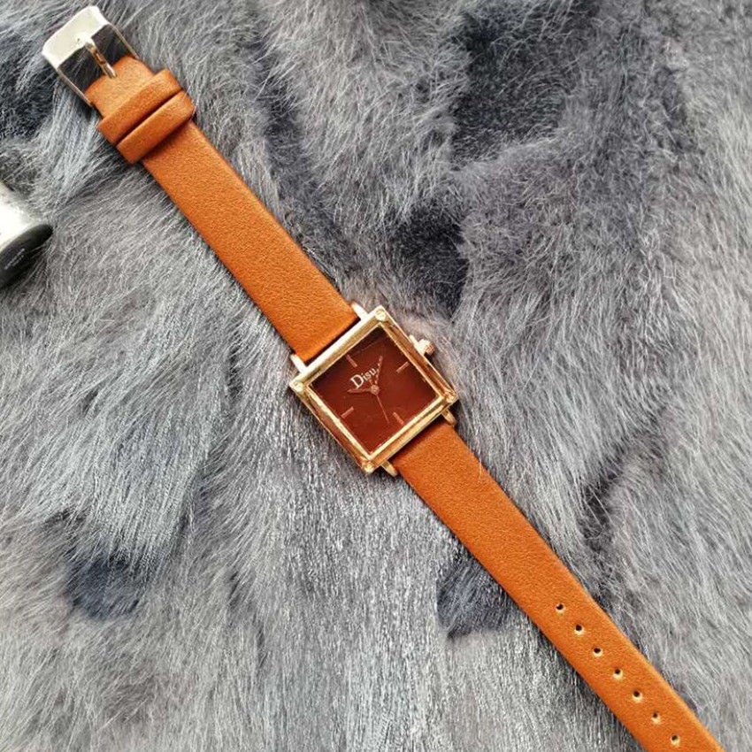 Disu square female watch Korean style simple retro Mori girl wild ...