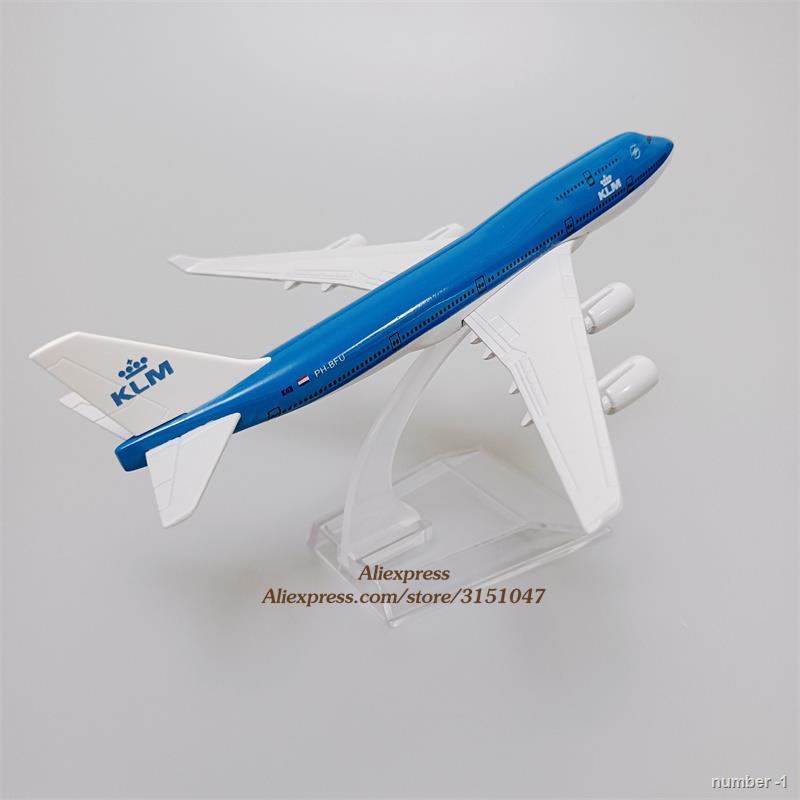 ของสะสม Alloy Metal Netherlands Air KLM B747 Airlines Airplane Model ...