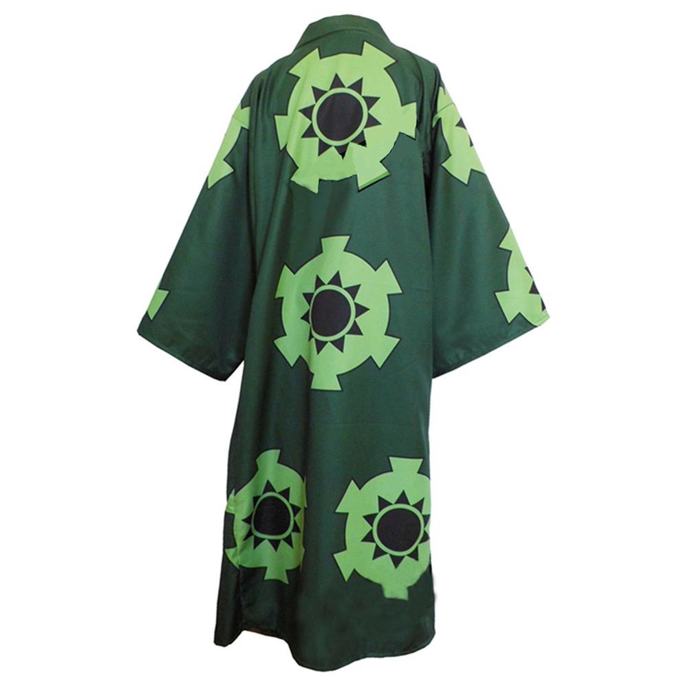 In Stock One Piece Roronoa Zoro Cosplay Costume Kimono Robe Full Suit ...