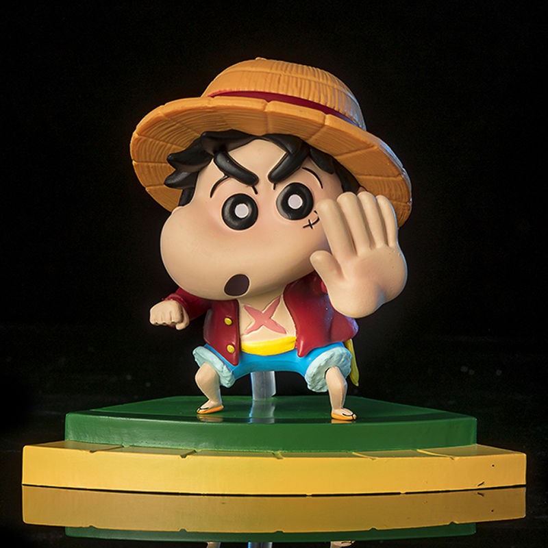 Crayon Shin-chan GK Nohara House Shinnosuke cos Luffy hand-made model ...