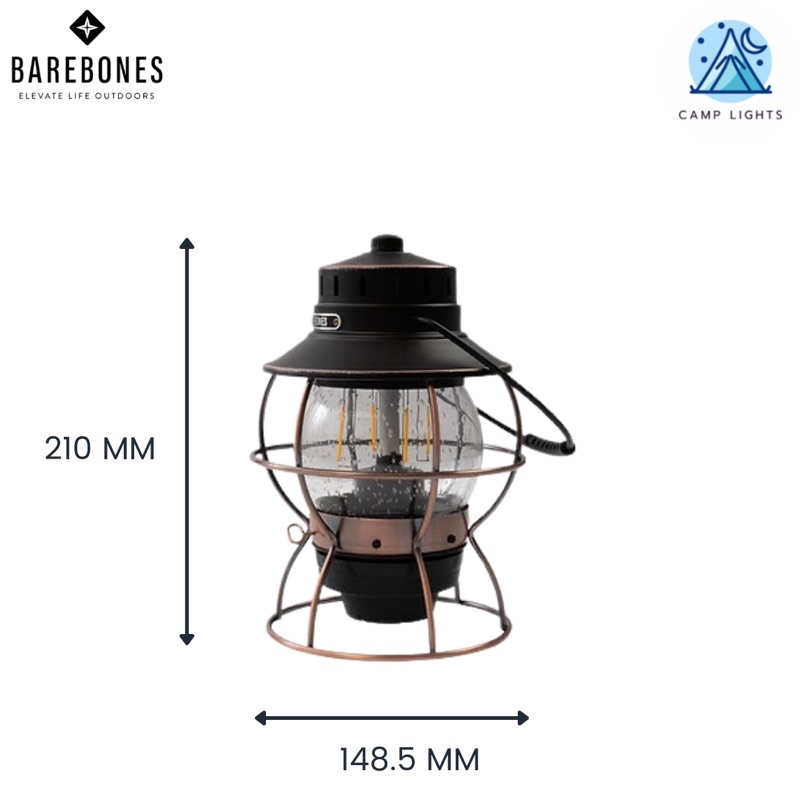 ตะเกียง LED Barebones Railroad Lantern - 6k61xhfo7c - ThaiPick