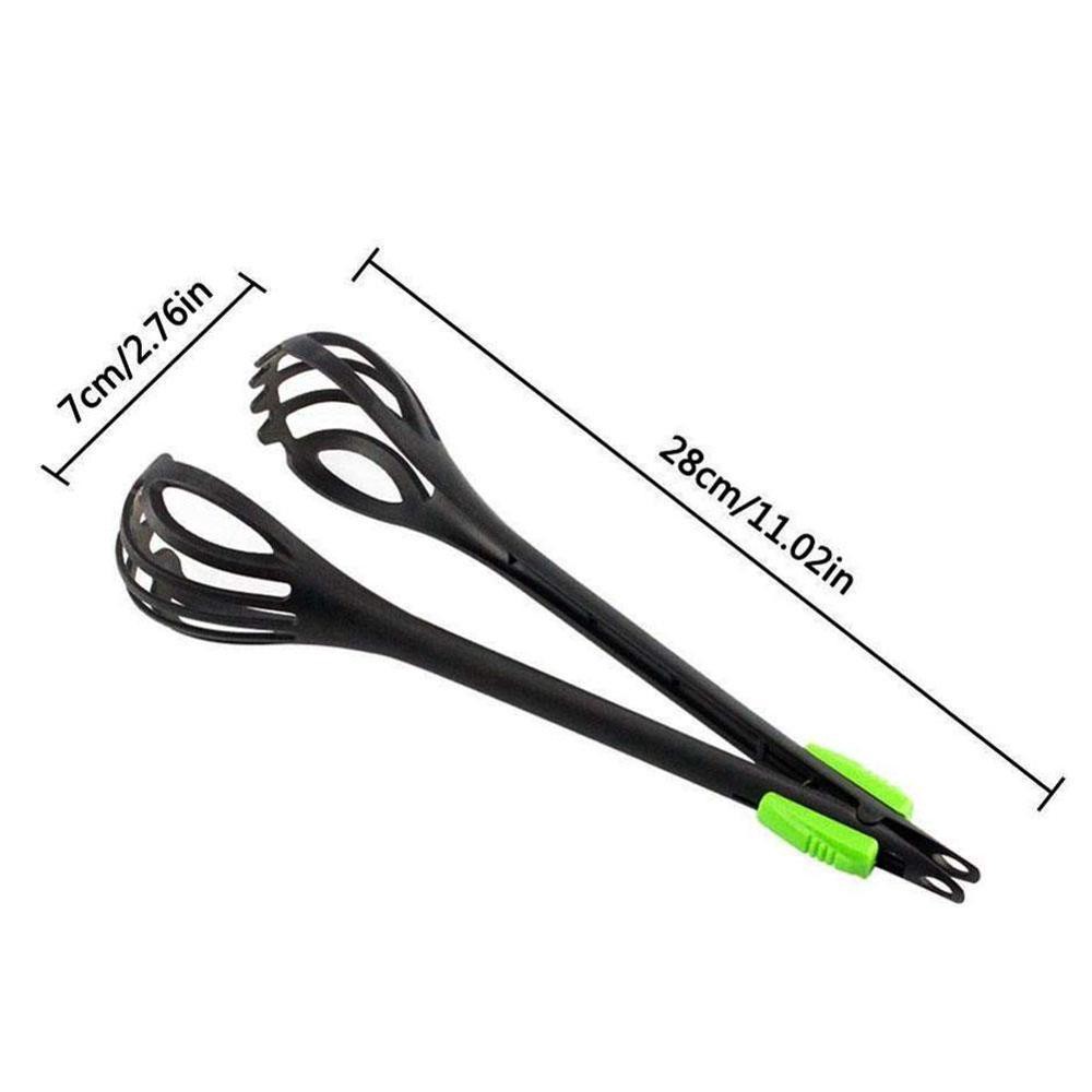 hot 3 in 1 Egg Beater Nylon Food Tongs Egg Whisk Multifunctional Nylon ...