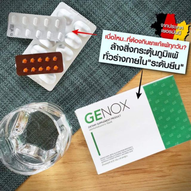 Genox จีน็อกซ์ หยุด! ภูมิแพ้ แก้ภูมิแพ้ ล้างสารพิษ จากมลภาวะ PM2.5 ...