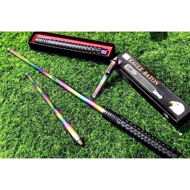 Eagle Baton มาพร้อมซองพก ด้ามหุ้มยาง ขนาดเมื่อสะบัดออกยาว 25 นิ้ว ขนาด ...