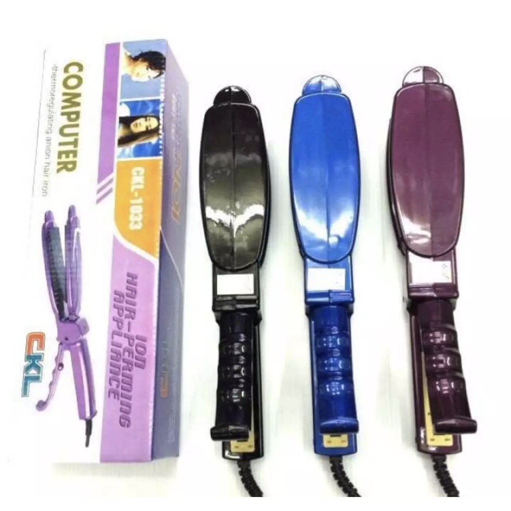 CKL รุ่น 1033 เครื่องหนีบผมที่หนีบผม หน้าสัมผัสขนาดใหญ่ เครื่องรีดผม แผ่นเซรามิค ปรับอุณหภูมิได้ ...