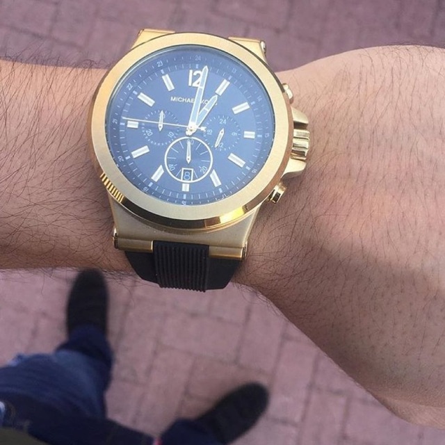 MK8445 size 48 mm. หน้าปัดสีดำ สายดำ ซิลิโคน รุ่นขายดี ราคามิตรภาพ sale ...