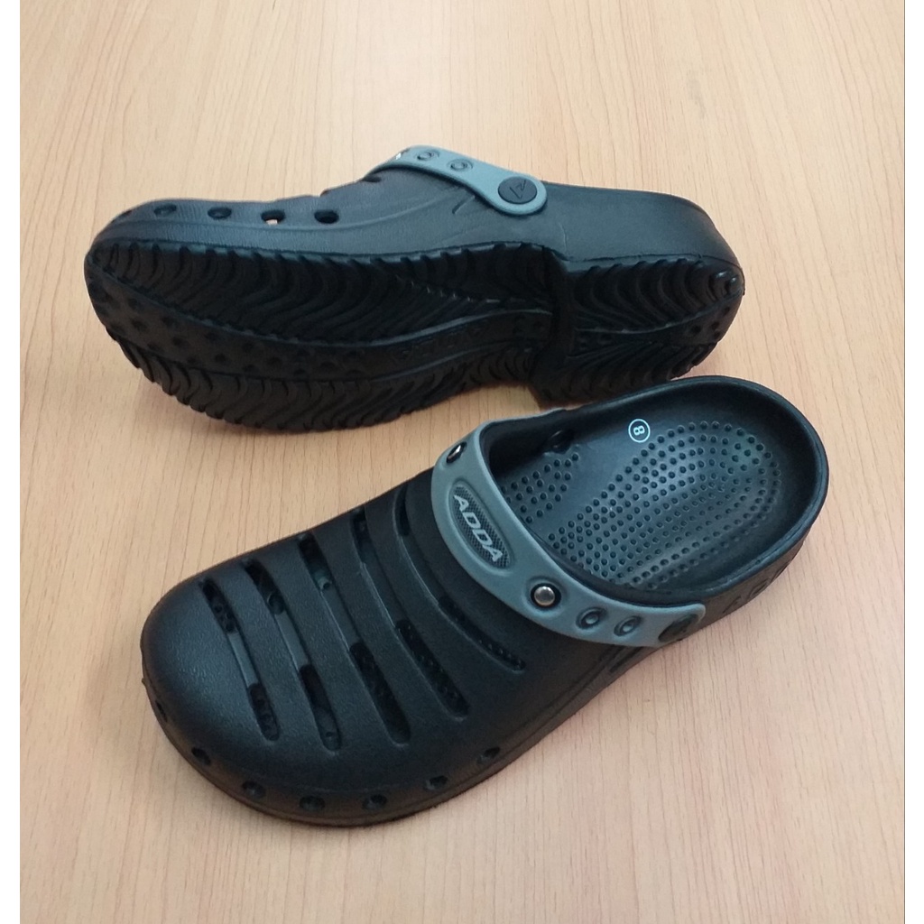 ADDA รองเท้าแตะสวมหัวโต รุ่น 5302 สีดำเทา สีดำแดง สีกรมเหลือง เบอร์ 7 ...