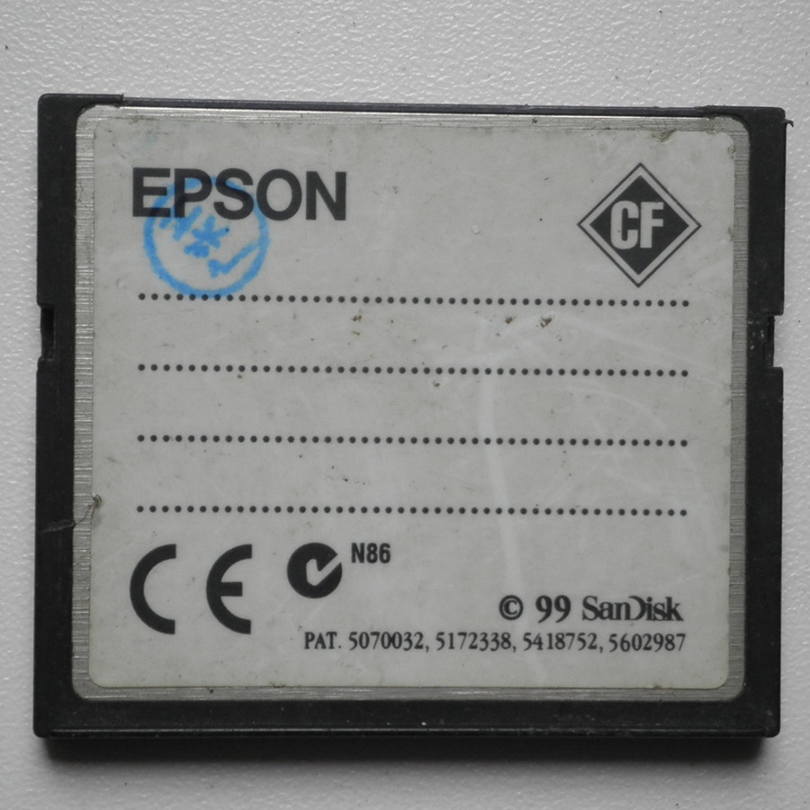 EPSON 8MB CompactFlash CF memory card บัตรเก็บข้อมูล - d50zqyguz3 ...