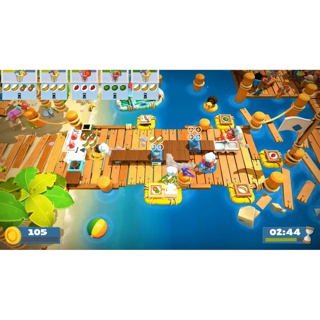 Overcooked Overcooked 2 Nintendo Switch Game แผ่นแท้มือ1 (Overcooked 12 ...
