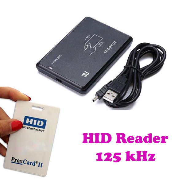 HID card reader HID card issuer USB port and driverless Working ...