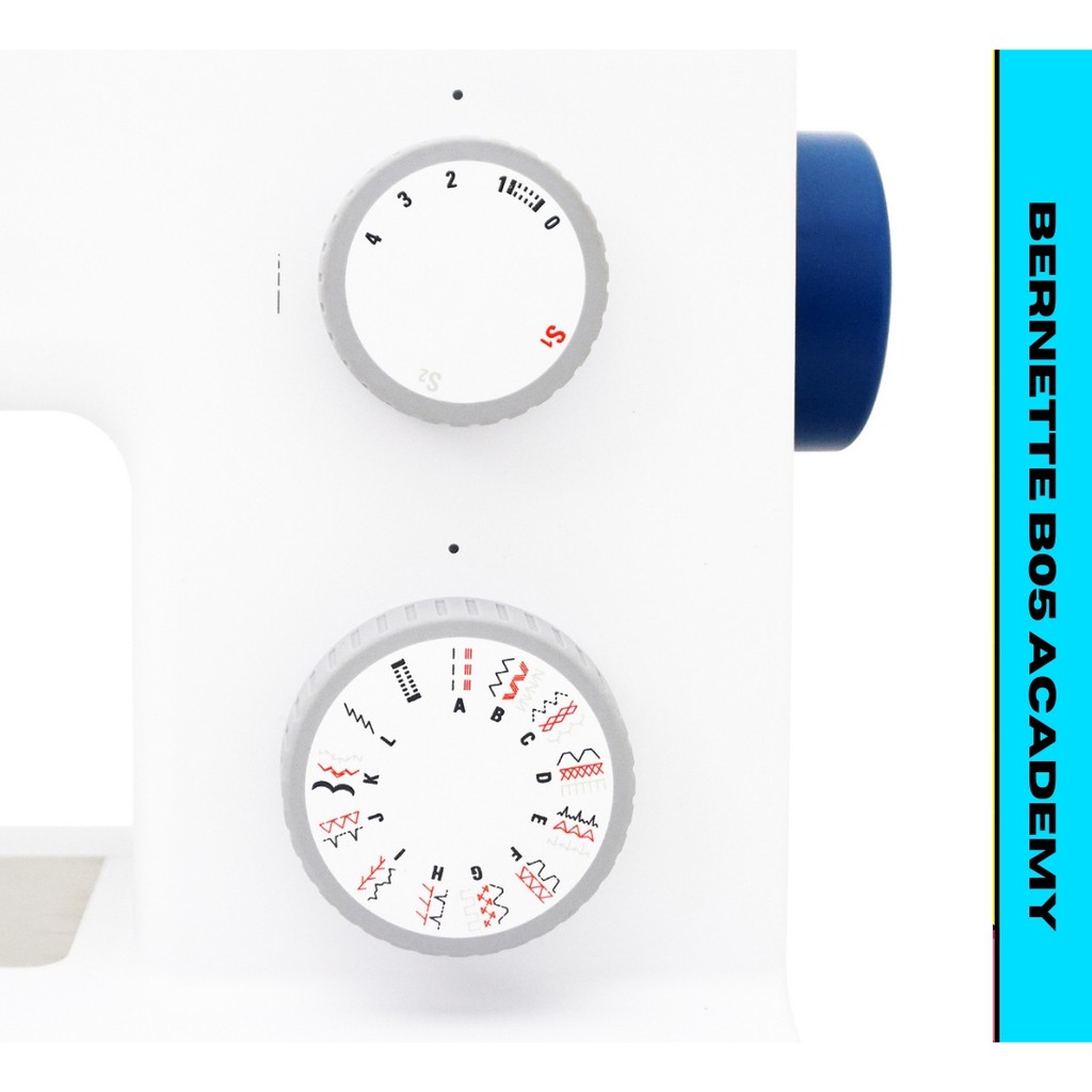 bernette จักรเย็บผ้าแบรนด์สวิส รุ่น b05 Academy 30 ลาย สนเข็มทำรังดุม ...