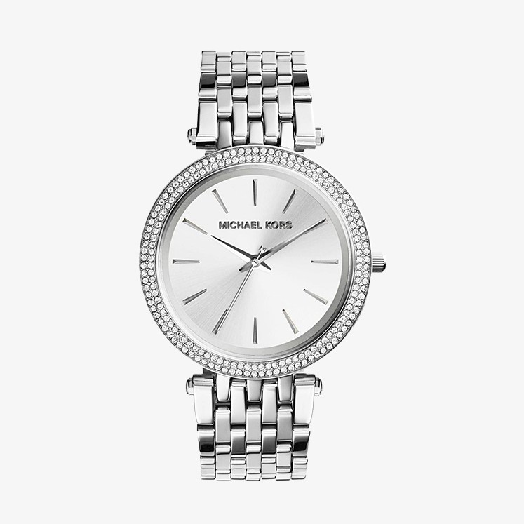 MICHAEL KORS นาฬิกาข้อมือผู้หญิง รุ่น MK3190 Darci Silver Dial Pave ...